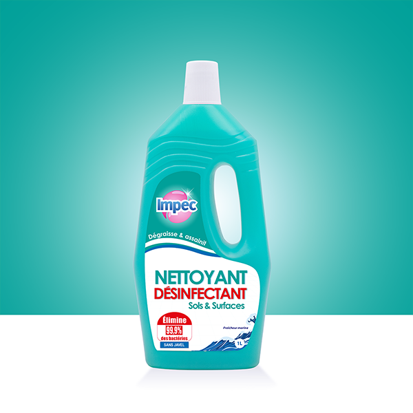 NETTOYANT DÉSINFECTANT SOLS & SURFACES IMPEC (SANS JAVEL) - SOMAPRO