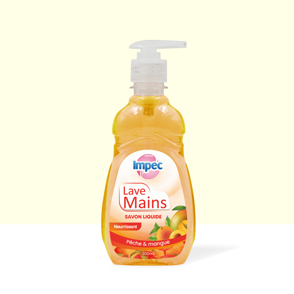 SAVON LIQUIDE LAVE-MAINS PÊCHE-MANGUE IMPEC - SOMAPRO