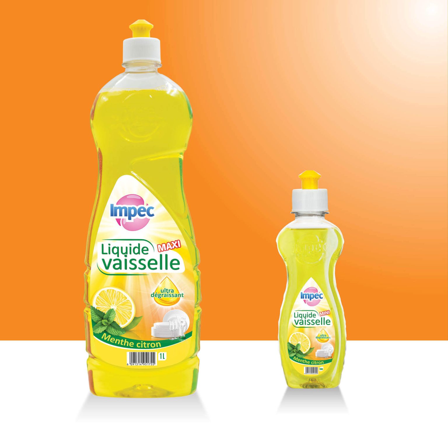 LIQUIDE VAISSELLE IMPEC MENTHE CITRON - SOMAPRO